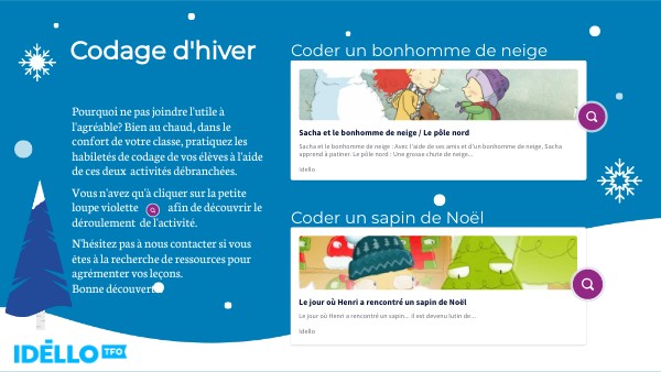 Codage d'hiver | Genially