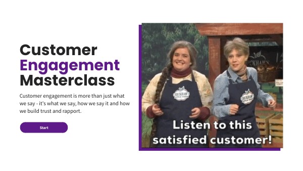 Customer Engagement Masterclass | Genially