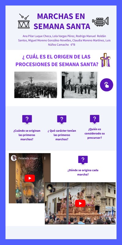 MARCHAS EN SEMANA SANTA | Genially