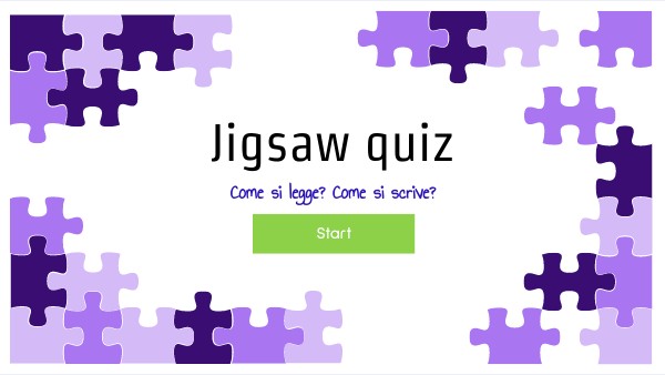 Jigsaw quiz