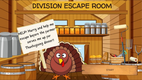 Division Thanksgiving Escape Room | Genially