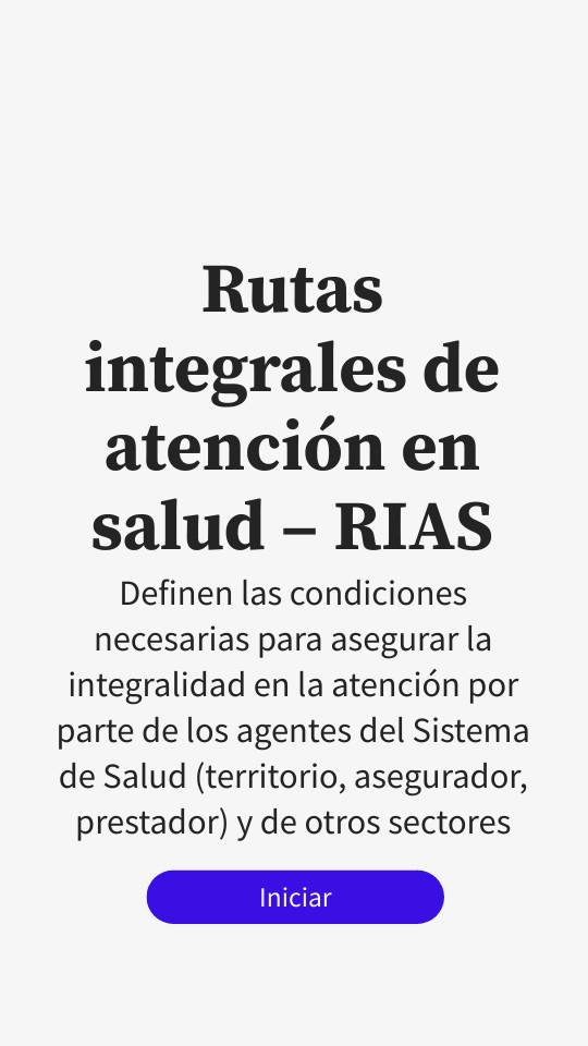 Rutas integrales de atención en salud – RIAS | Genially