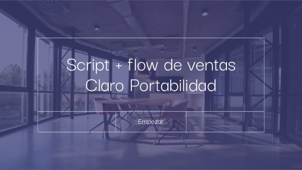 Script Claro Porta | Genially