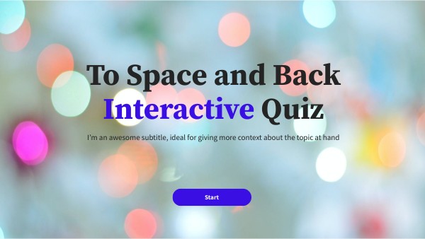 Basic interactive quiz | Genially