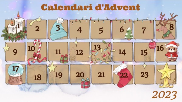 CALENDARI D'ADVENT!!!