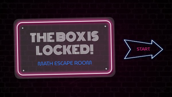 The Box is Locked! Math Escape Room