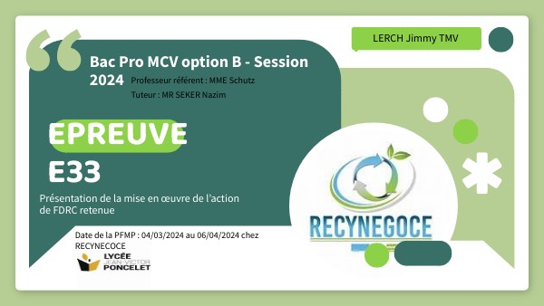 Epreuve E33 LERCH Jimmy | Genially