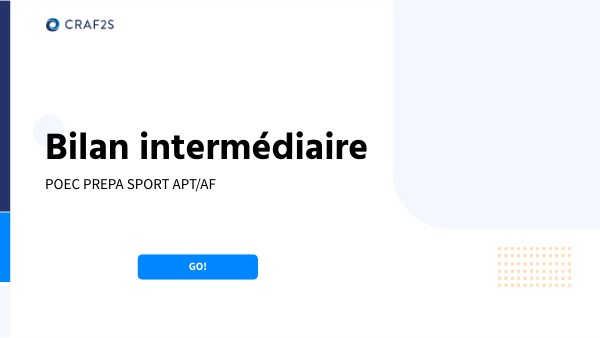 Bilan intermédiaire POEC | Genially