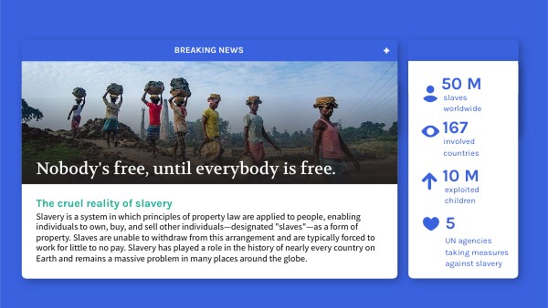 GROUP PROJECT - SLAVERY | Genially