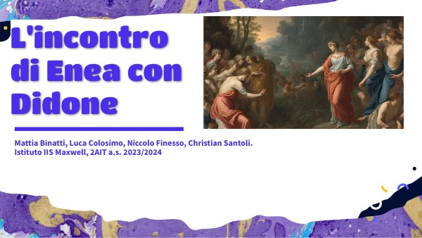Incontro Enea con Didone | Genially