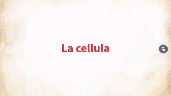 La cellula