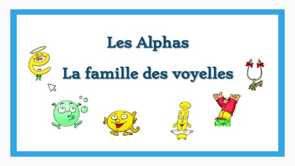 Les alphas - les voyelles | Genially