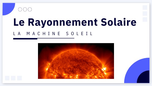 Le Rayonnement Solaire | Genially