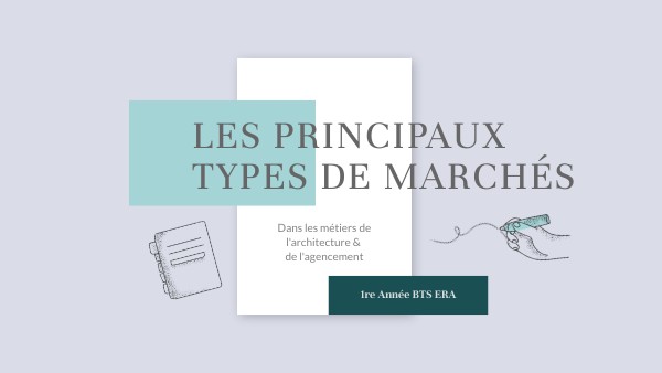 Les différents types de Marchés en Architectures | Genially