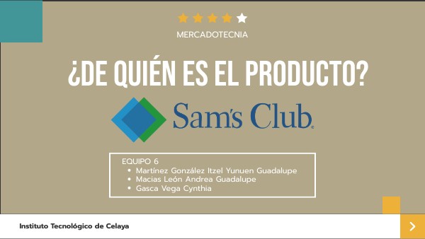 PRESENTACIÓN SAM'S | Genially