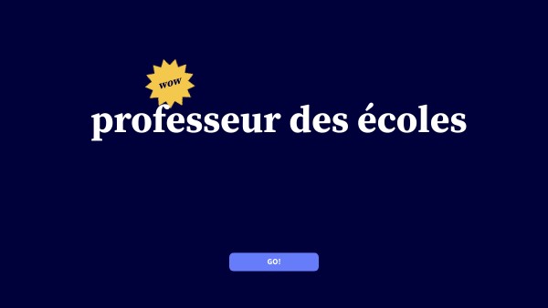 presentation prof ecole | Genially