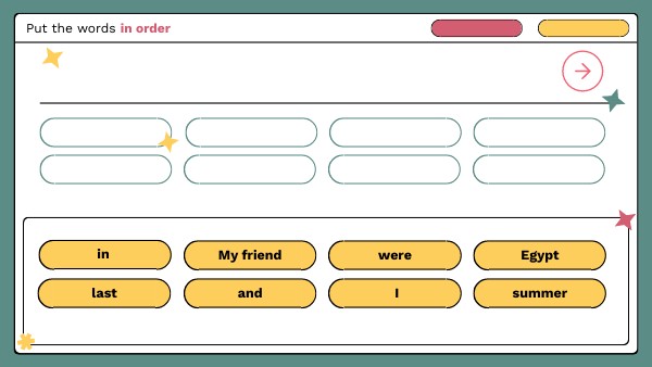 Put the words in order