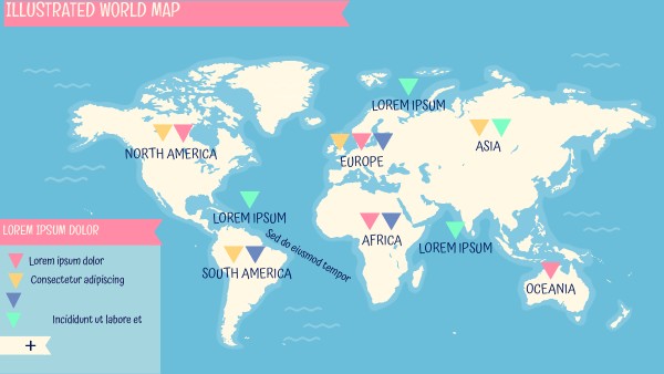 ILLUSTRATED WORLD MAP | Genially