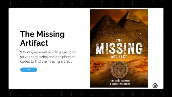 The Missing Artifact | Genially