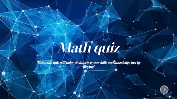 Math quiz | Genially