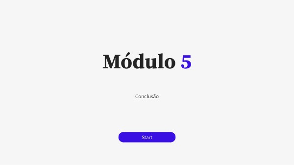 Conclusão - Módulo 5
