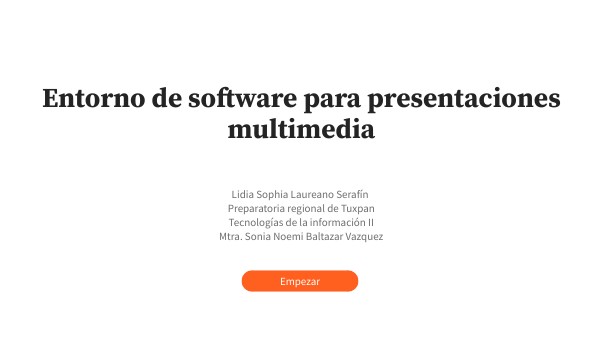 Entorno de Software para presentaciones multimedia