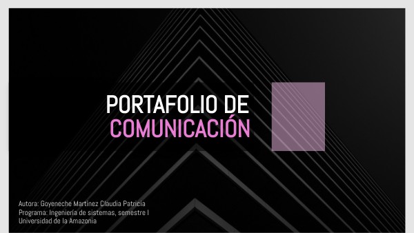 Portafolio de Comunicación
