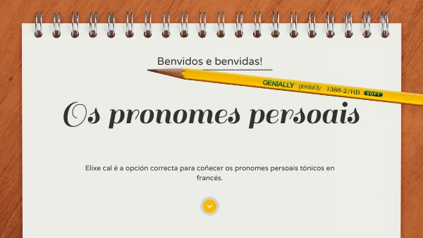 Exercicio pronomes persoais francés