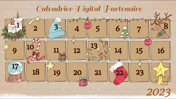 calendrier digital partenaires | Genially
