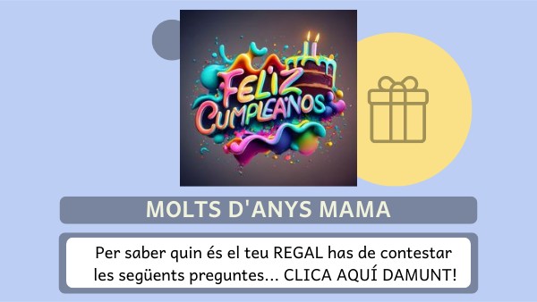 REGAL CUMPLE MAMA | Genially