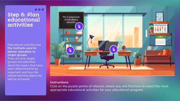 Step 6: Plan educational activities