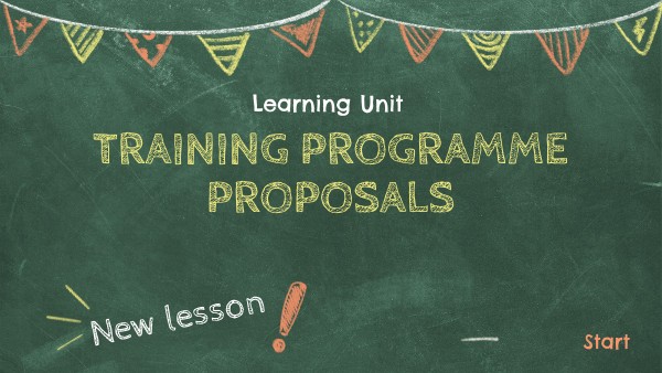 TRAINING PROGRAMME PROPOSAL | Genially