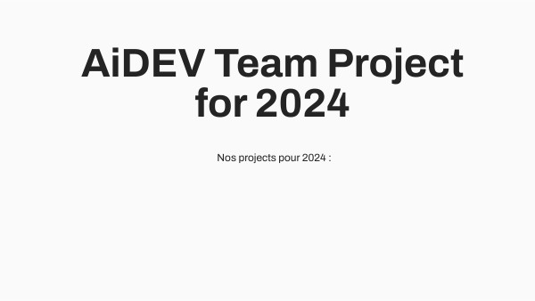 AiDEV in 2024