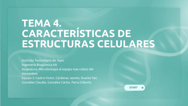 Características de las estructuras celulares | Genially