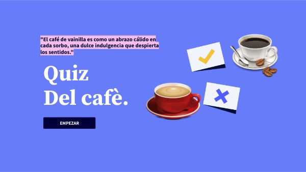 Quiz del café. | Genially