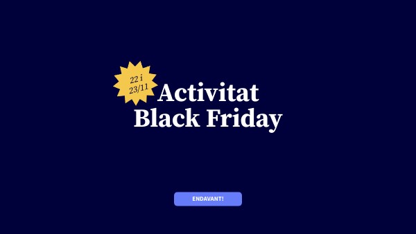 ACTIVITAT BLACK FRIDAY | Genially