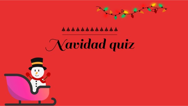 Navidad quiz