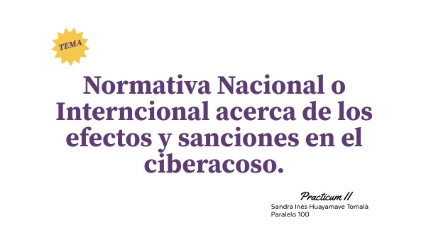 Practicum II/El Ciberacoso | Genially