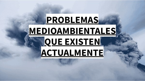 PROBLEMAS MEDIOAMBIENTALES