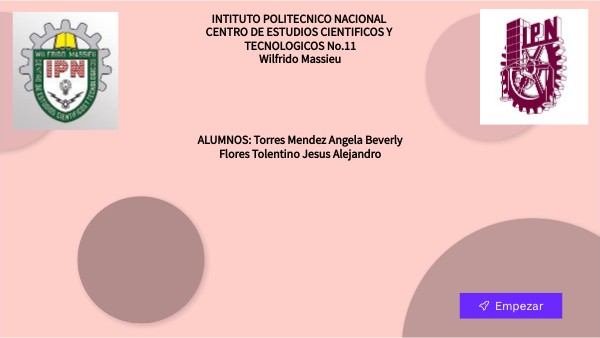 INTITUTO POLITECNICO NACIONAL CENTRO DE ESTUDIOS CIENTIFICOS Y TECNOL