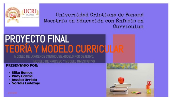 Proyecto Final-TEORÍA Y MODELO CUR | Genially