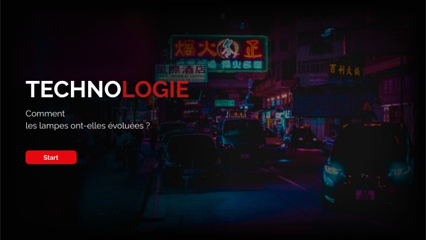 Exposé Ampoules techno | Genially