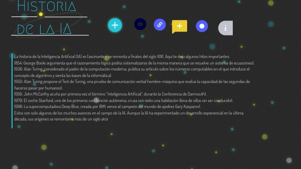 historia de la Ia IA | Genially