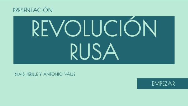 PRESENTACIÓN REVOLUCION RUSA | Genially