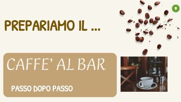 IL CAFFE' AL BAR | Genially