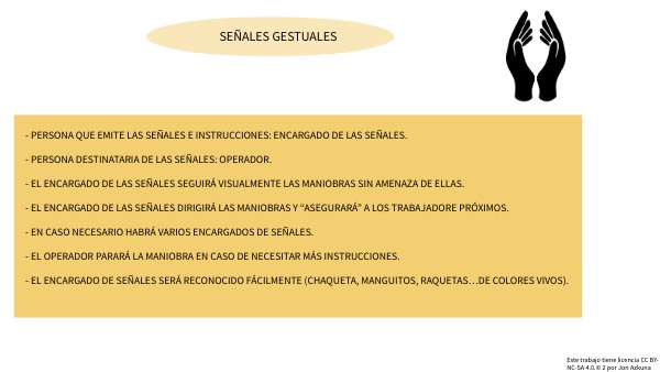 Señales gestuales