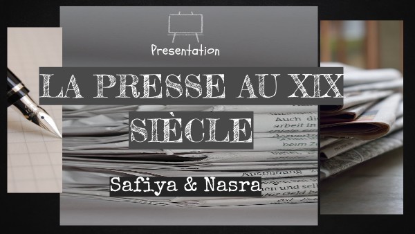 Présentation tableau noir | Genially