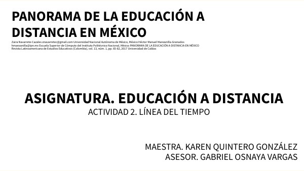 EDUCACION A DISTANCIA KAREN | Genially