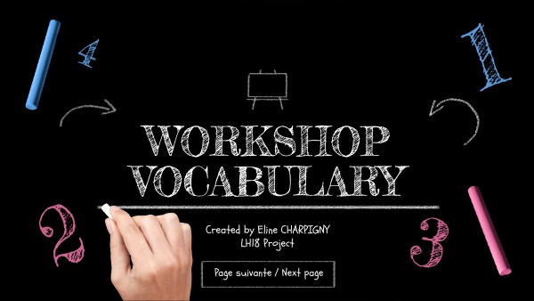Workshop vocabulary