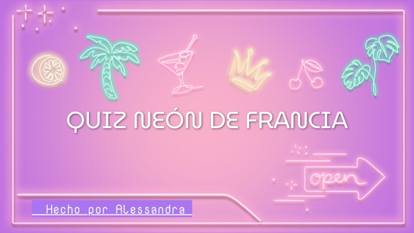 QUIZ FLORIDA NEÓN | Genially